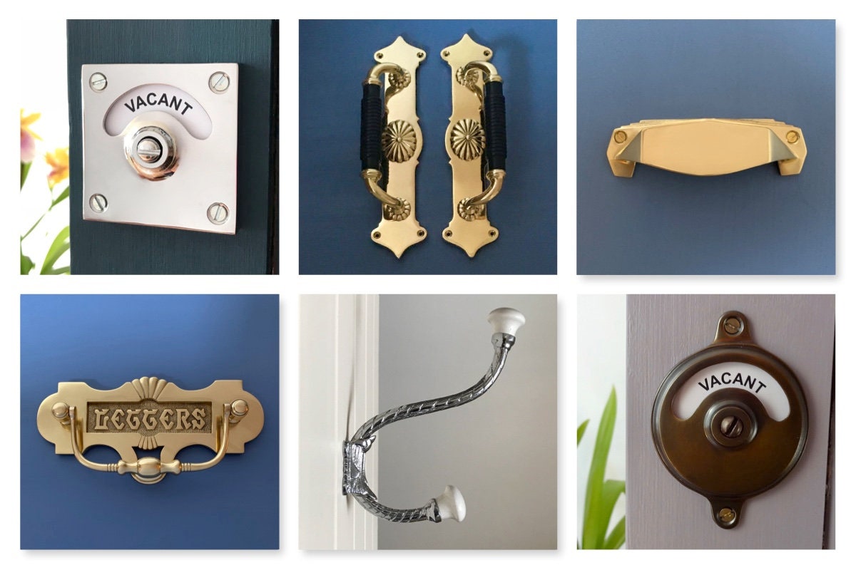 Chrome Art Deco Drop Handles Drawer Cupboard Door Pull Handles - Etsy