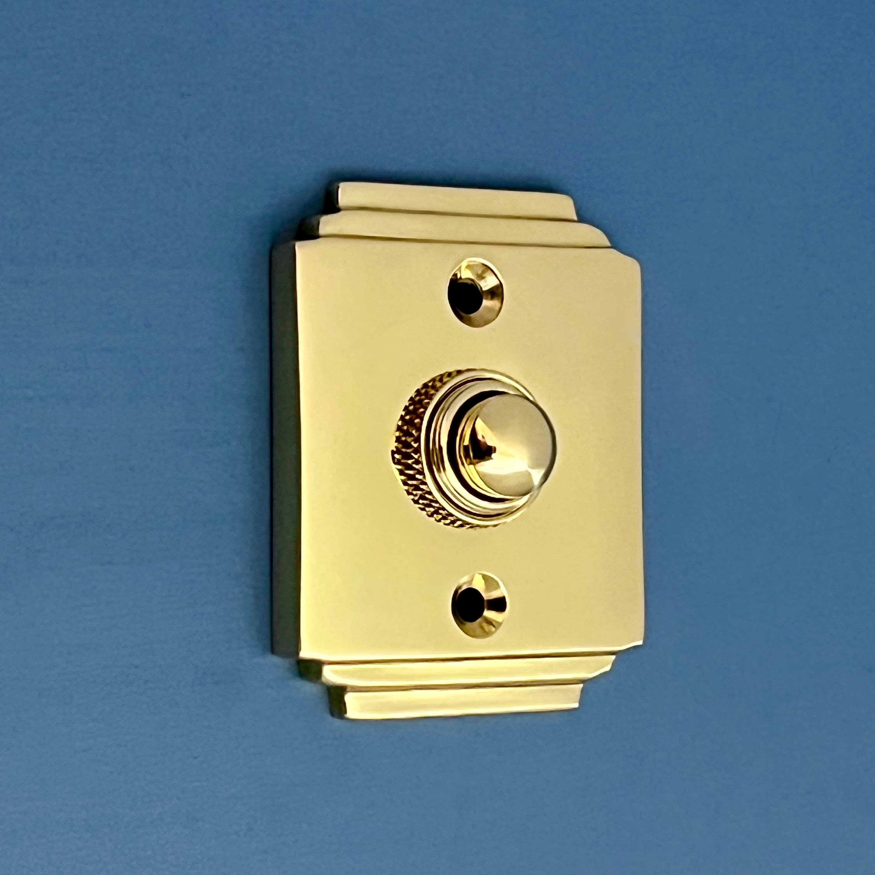 Brass Art Deco Bell Push Door Button Front Furniture Fittings Vintage ...