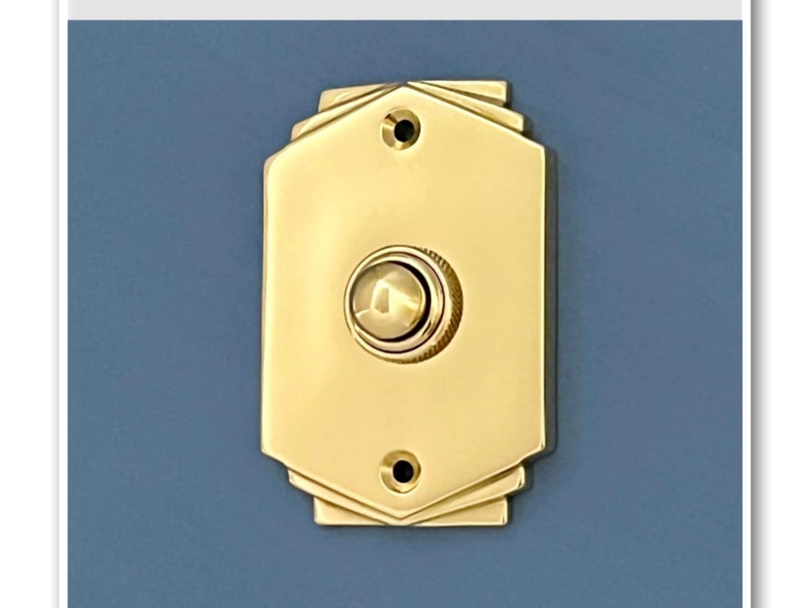 Brass Art Deco Bell Push Door Button Front Furniture Fittings | Etsy UK
