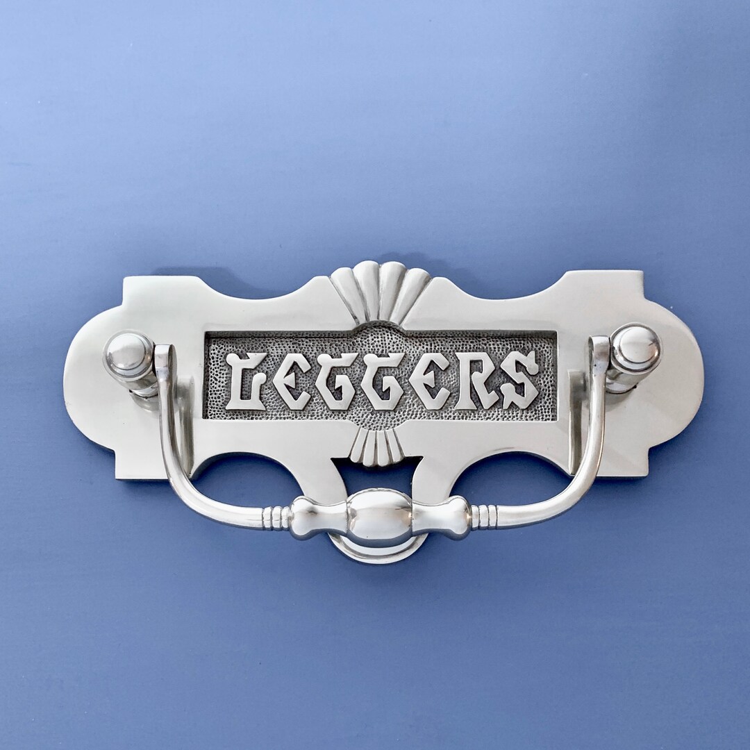 Large 12" Chrome Letter Plate Box Front Door Mail Knocker Handle (MORE ...