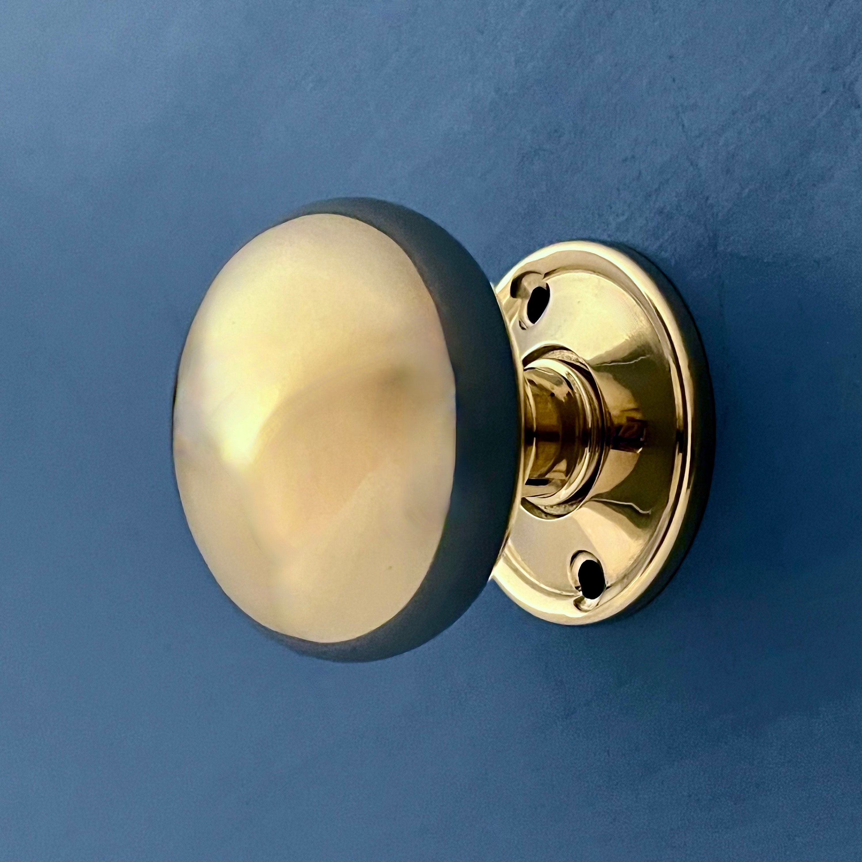 Reclaimed Brass Victorian Style Bun Door Handles Knobs Pull - Etsy UK