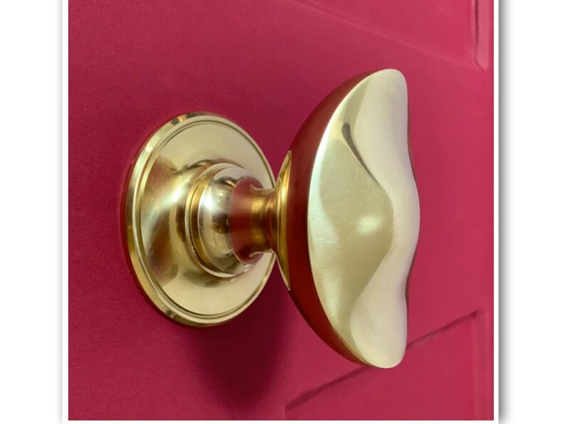 Large Brass Art Nouveau Centre Knob Handle Box Front Door Mail | Etsy