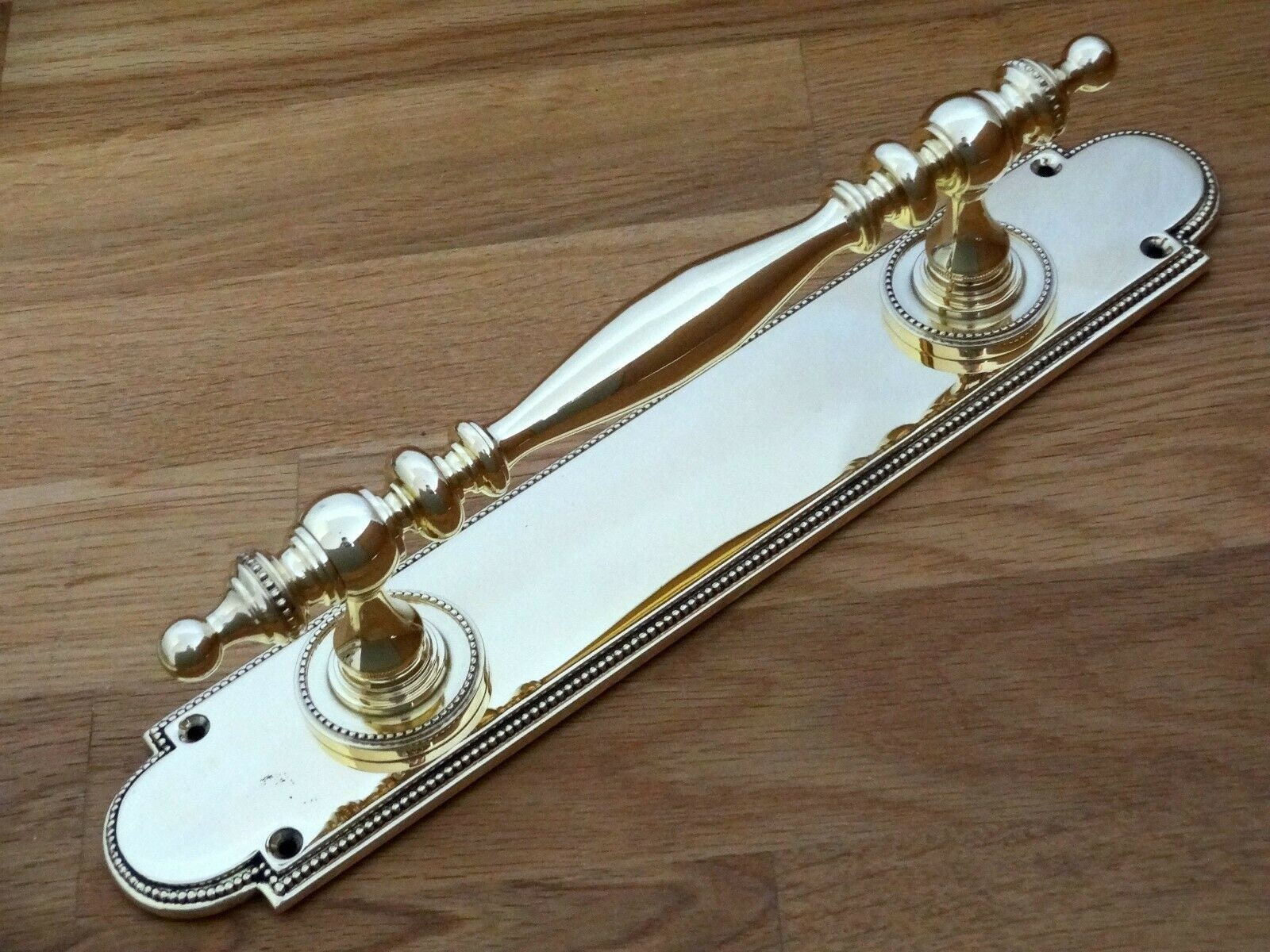 Large 12 Brass Vintage Style Door Pull Grab Handles | Etsy