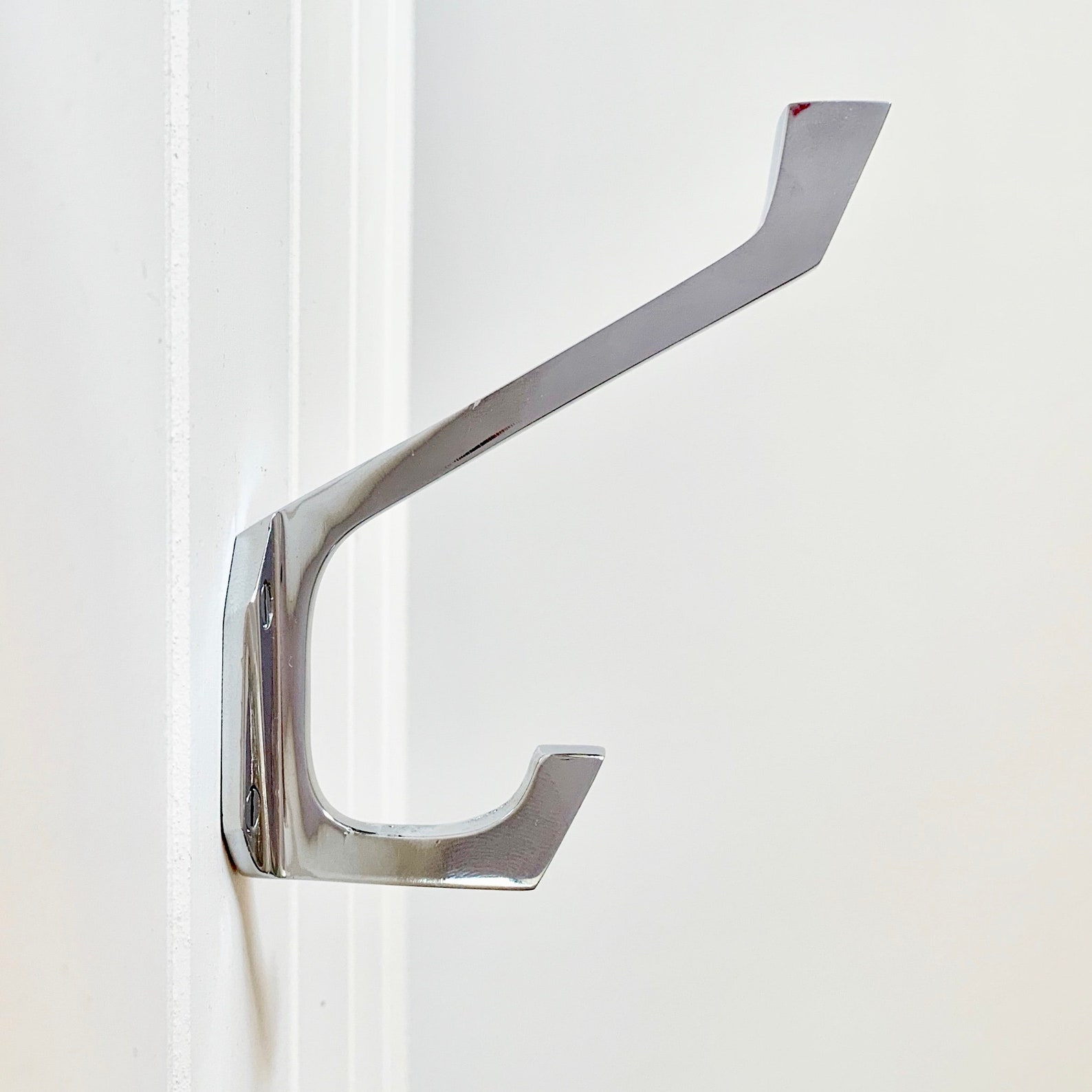 Chrome Art Deco Coat Hooks Hook Hangers Vintage - Etsy