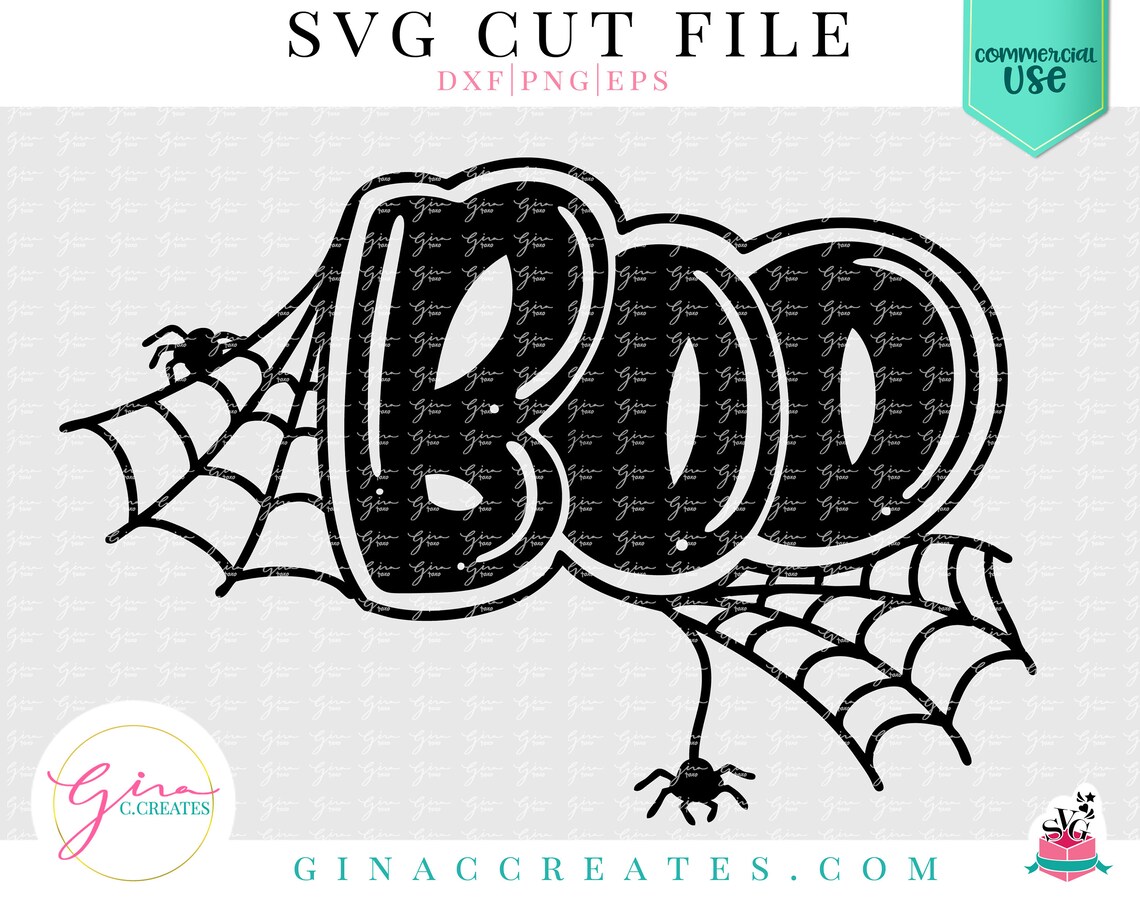 Boo Spider Webs SVG Bundle - Etsy