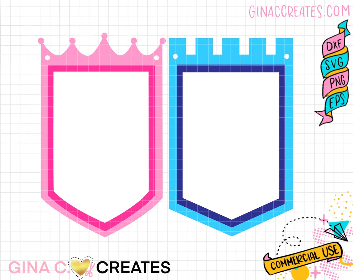 Royal Princess Banner SVG Prince Birthday Banner SVG | Etsy