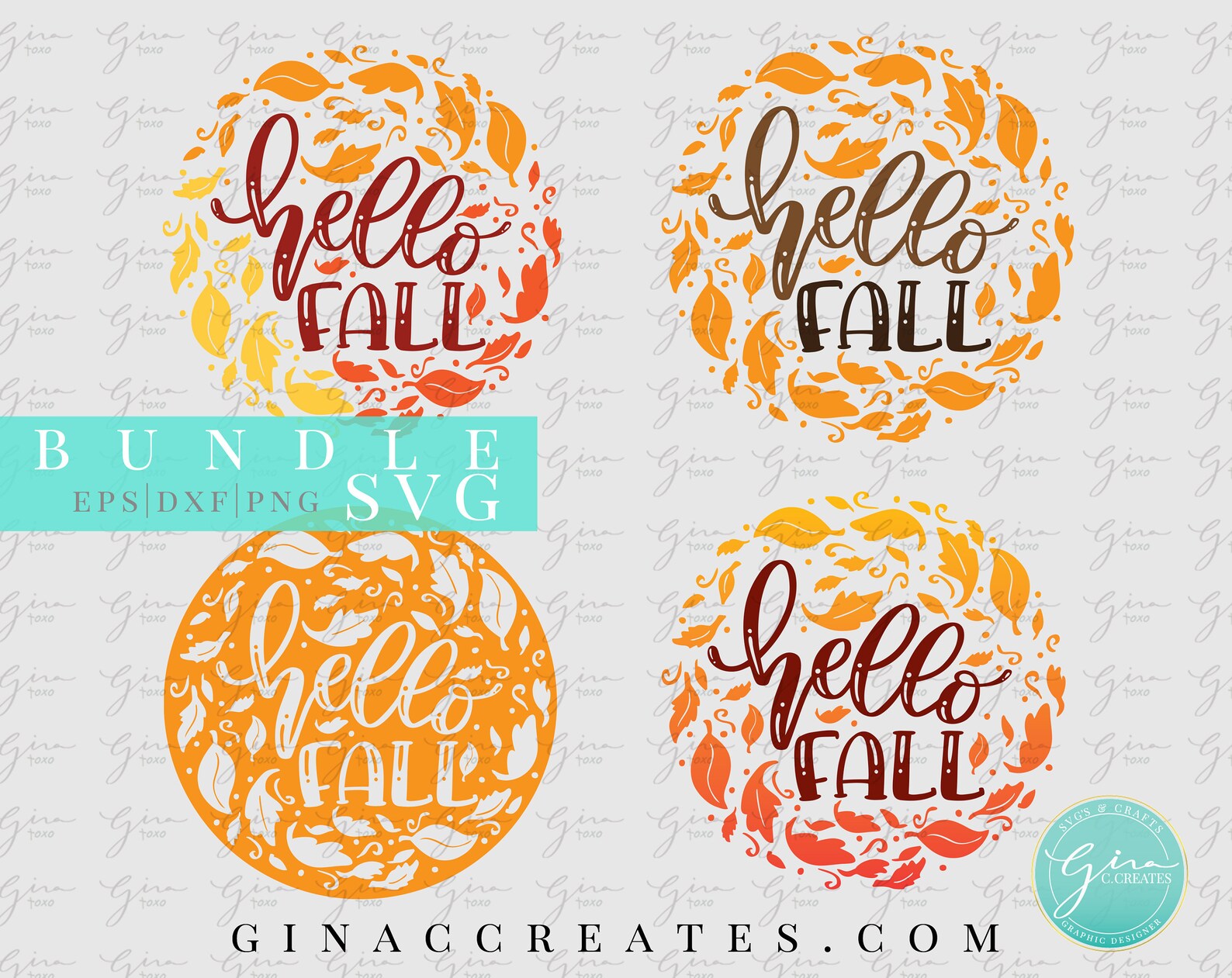 Hello Fall SVG Bundle Fall Leaves Svg Autumn Leaves Svg - Etsy