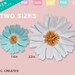 Daisy Paper Flower SVG, Spring Daisy Paper Flower Template Bundle SVG ...