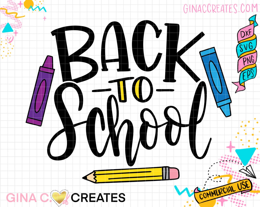 Back to School SVG, Cricut Cut File, Grade School SVG - Etsy
