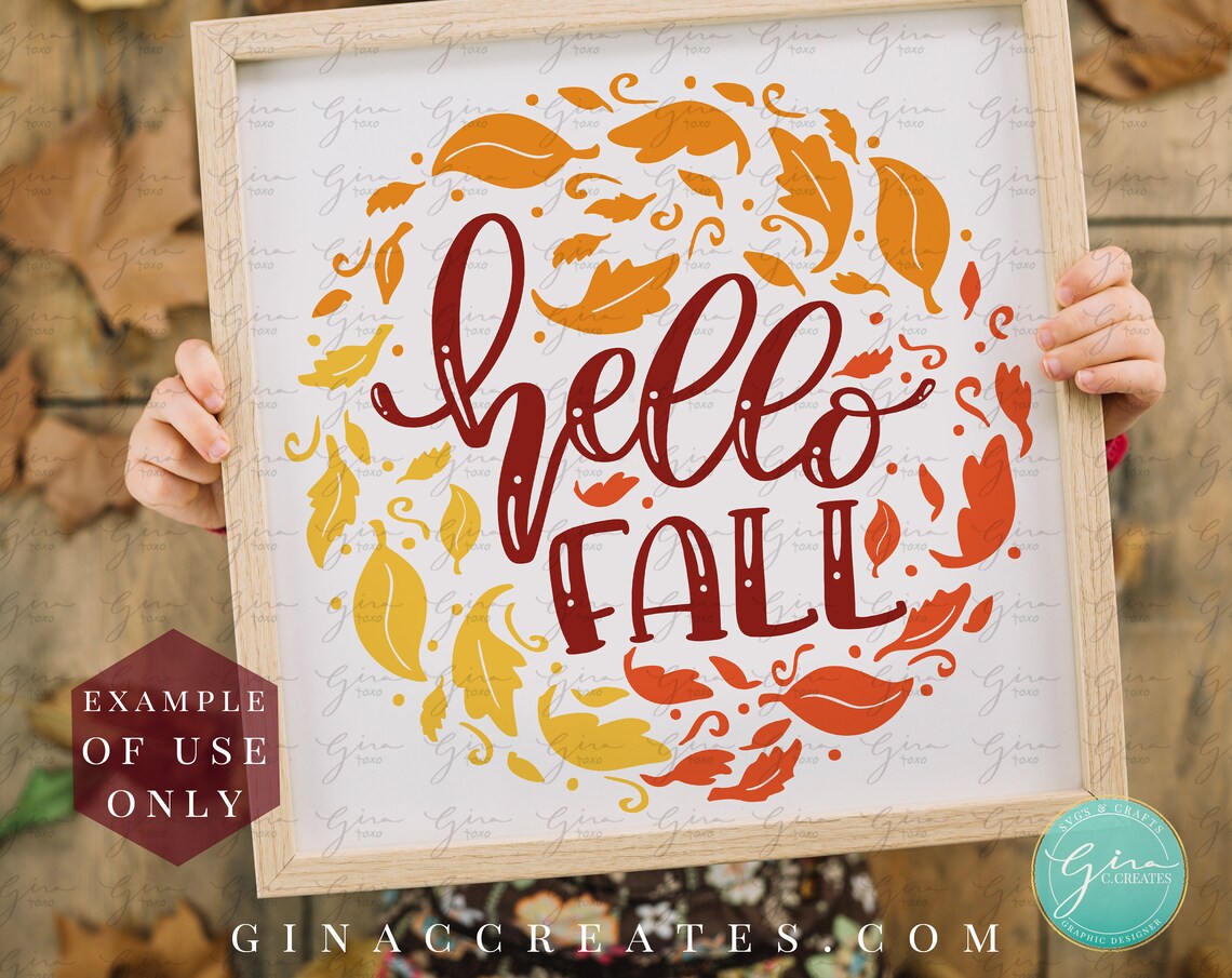 Hello Fall SVG Bundle Fall Leaves Svg Autumn Leaves Svg - Etsy