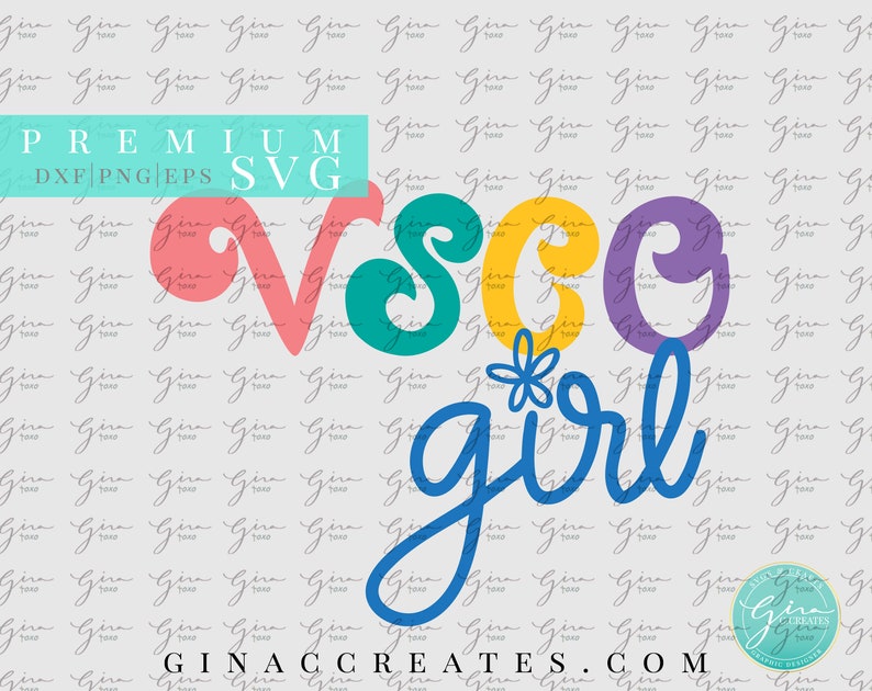 VSCO Girl SVG Bundle, SVCO 90's Trendy Girl Svg - Etsy