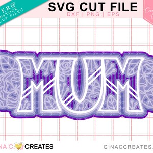 3D Mum With Flowers SVG Cut File, Layered Mandala Mum SVG - Etsy
