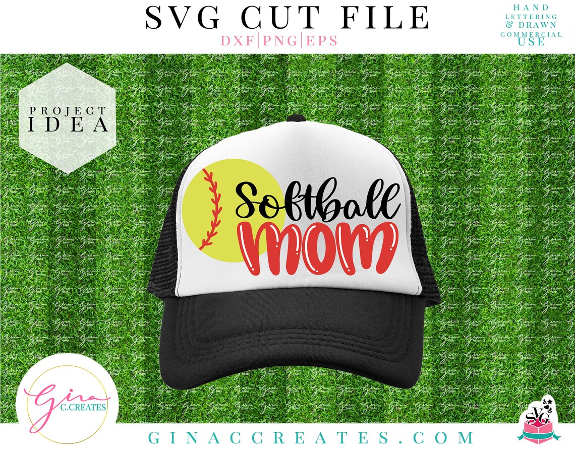 Softball Mom Svg Bundle Softball Svg Etsy