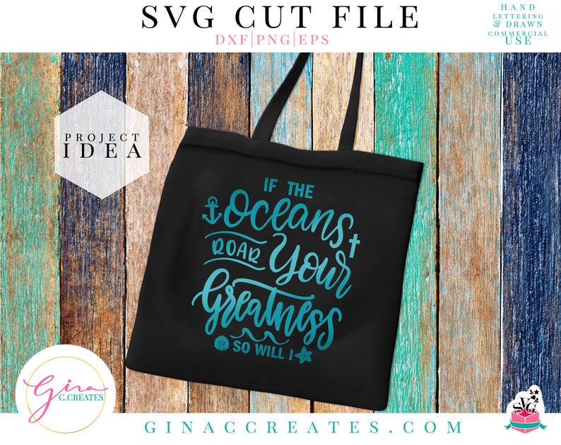 Christian Ocean Quote SVG Cut File Greatness Svg Jesus Svg - Etsy