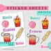 Mexican Concha, Mangonada, Michelada and Corn PNG Illustrations ...