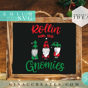 Rollin With the Gnomies SVG Bundle, Christmas SVG, Gnomes SVG, Buffalo ...
