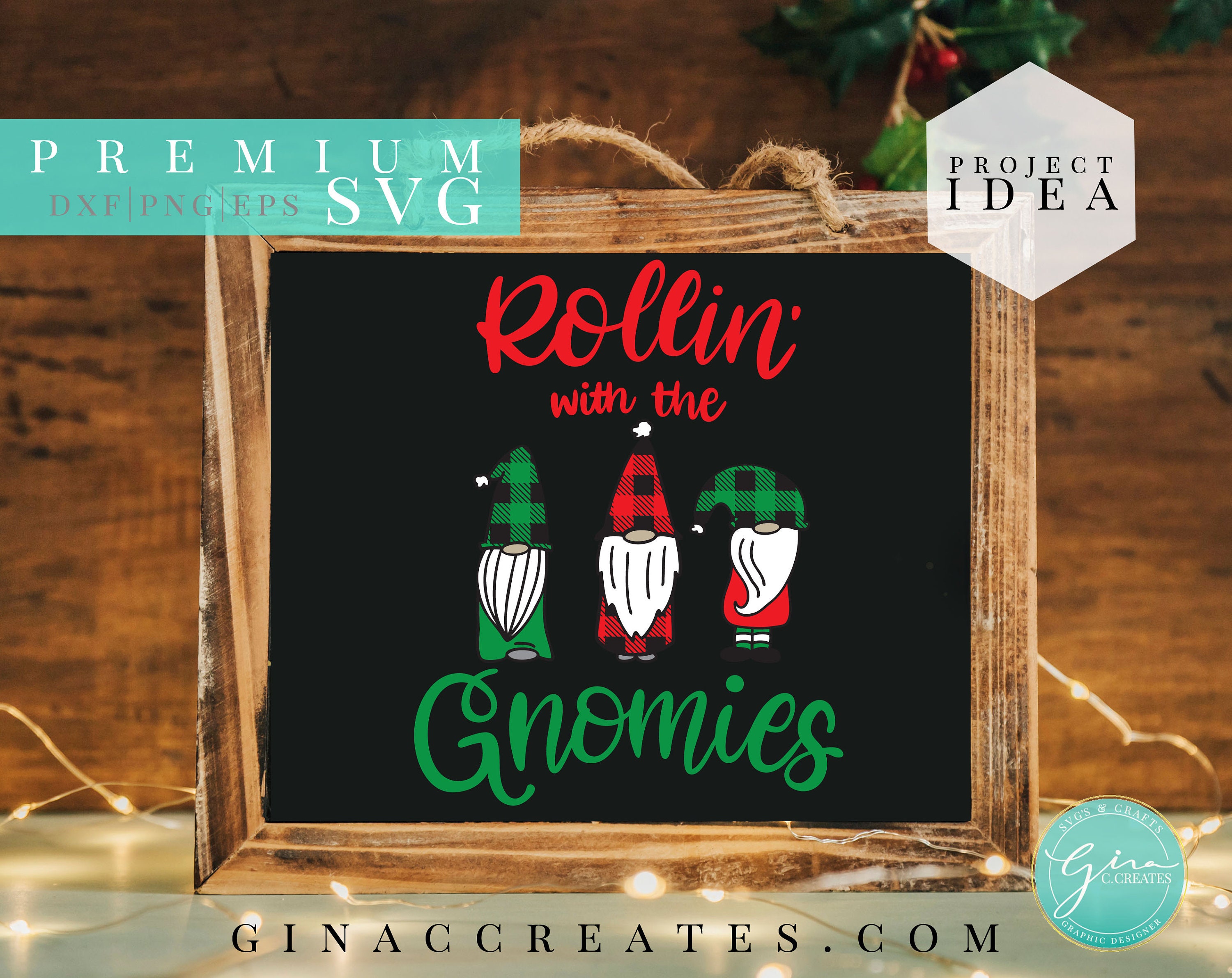 Rollin With the Gnomies SVG Bundle, Christmas SVG, Gnomes SVG, Buffalo ...