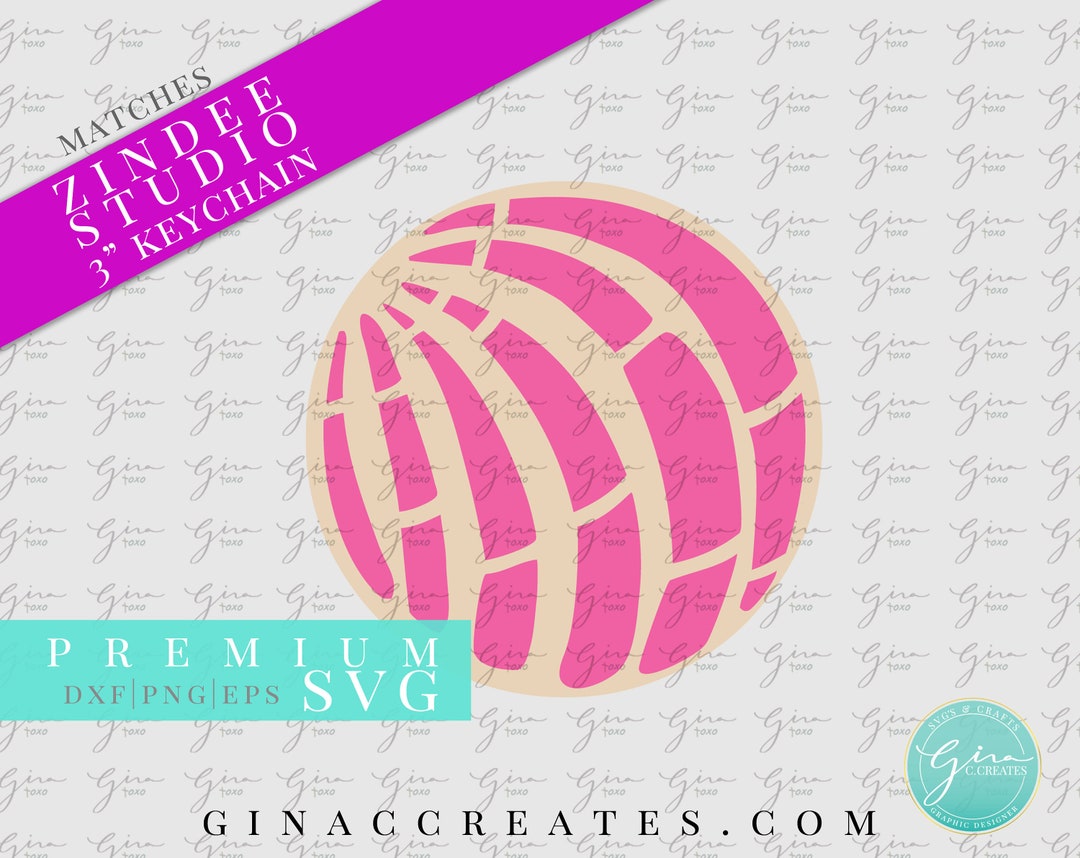 Concha Circle SVG Cut File, Svg for 3 Inch Blank Key Chain - Etsy