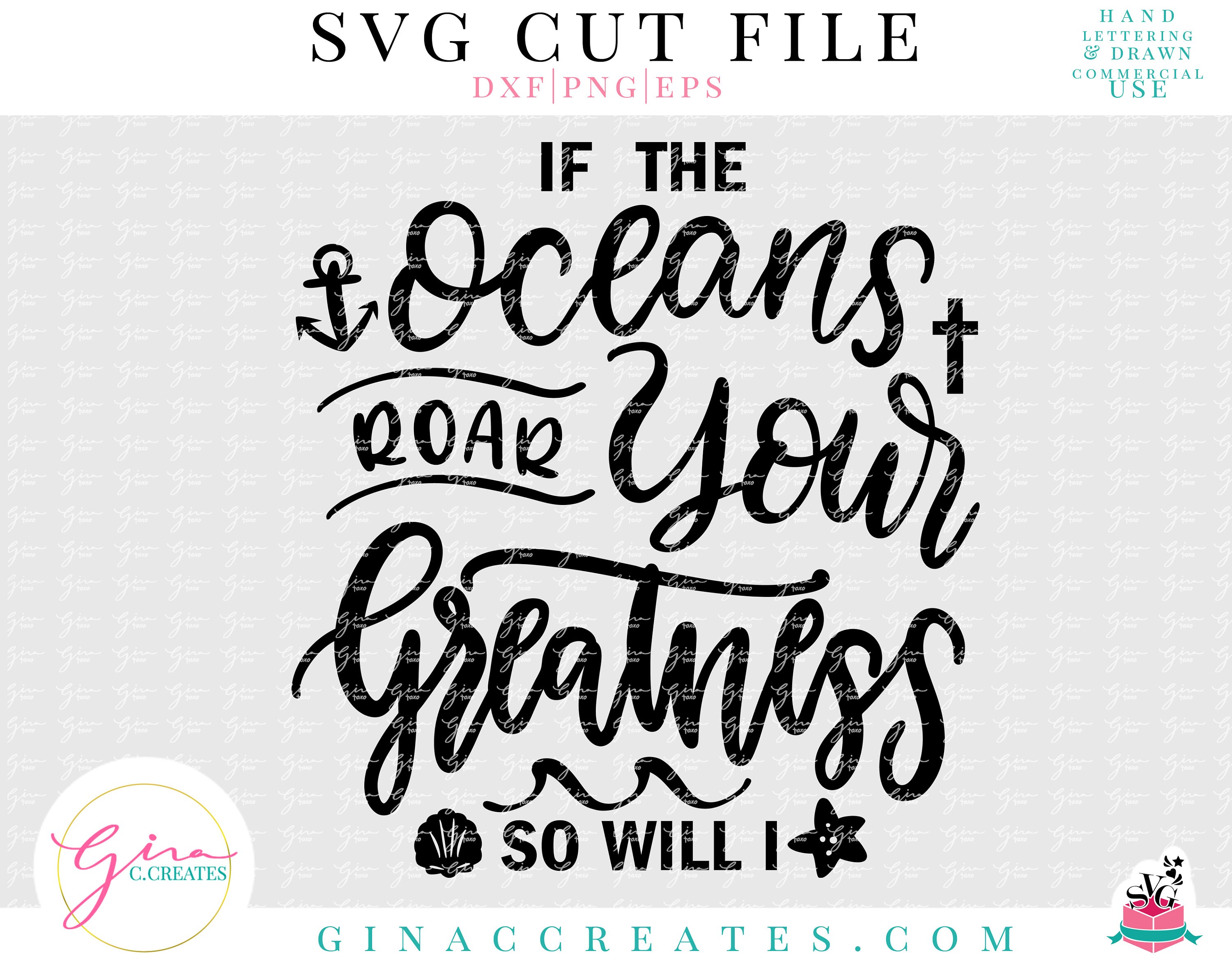 Christian Ocean Quote SVG Cut File Greatness Svg Jesus Svg - Etsy