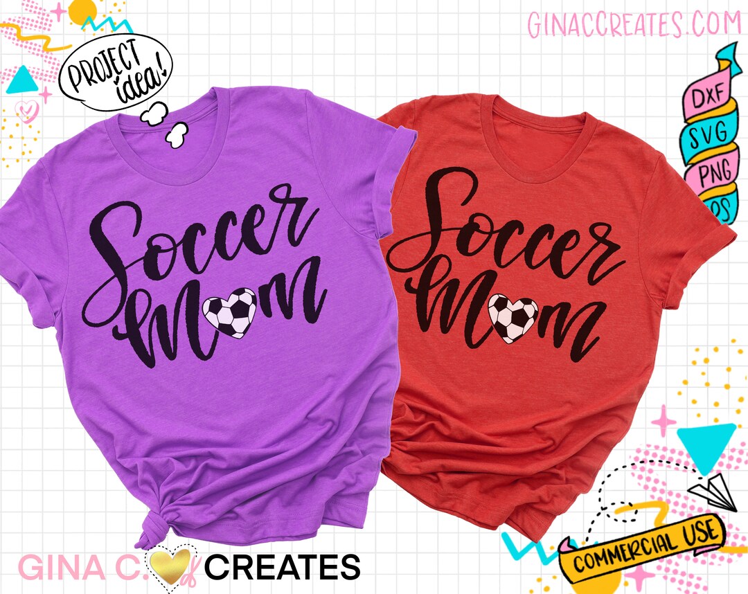 Soccer Mom SVG Cut File, Sports SVG, Soccer Ball Svg, Heart Svg - Etsy