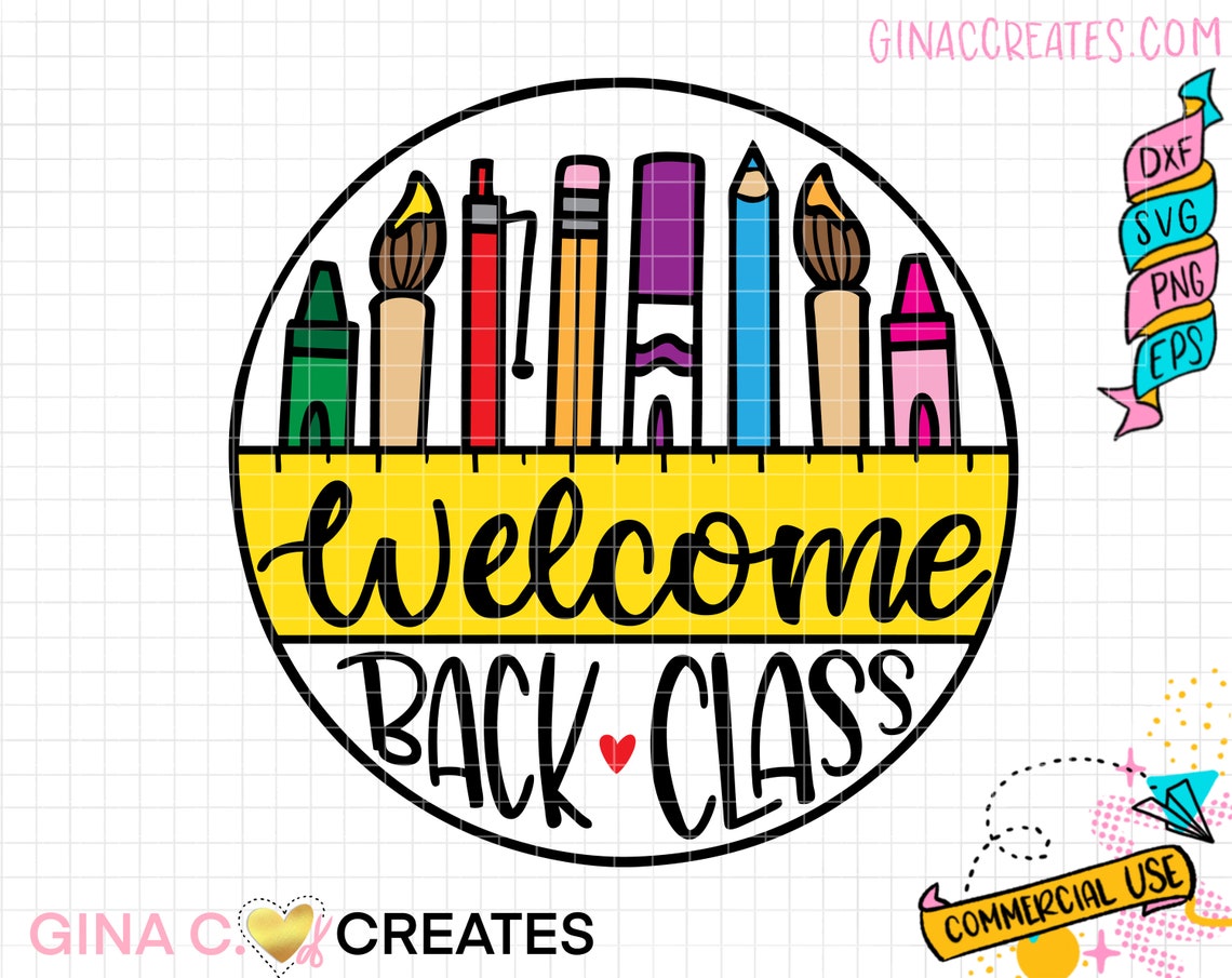 Welcome Back Class SVG Cut File School Svg Teacher Svg - Etsy