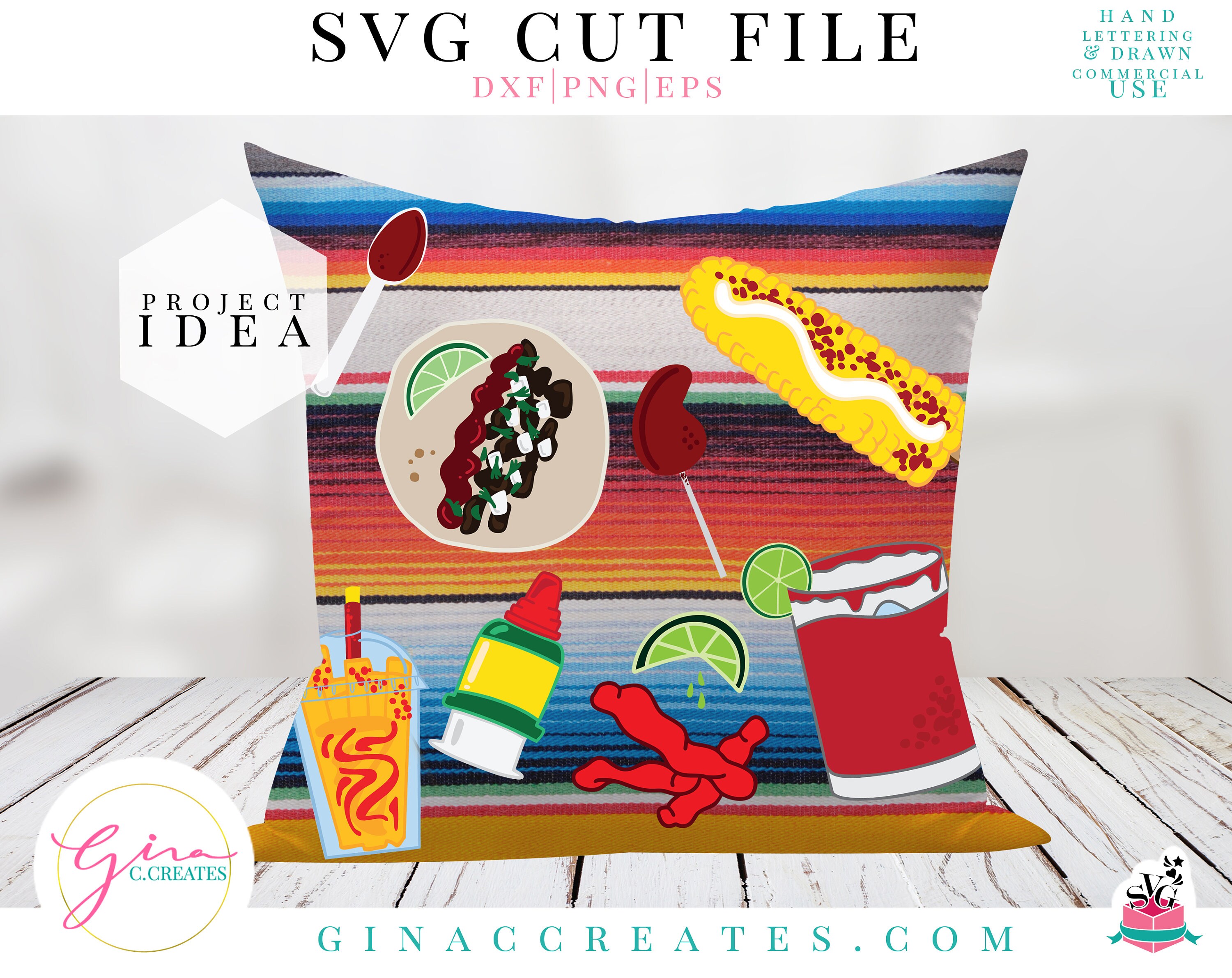 Spicy Mexican Foods SVG Bundle Michelada Svg Elote Svg Taco | Etsy