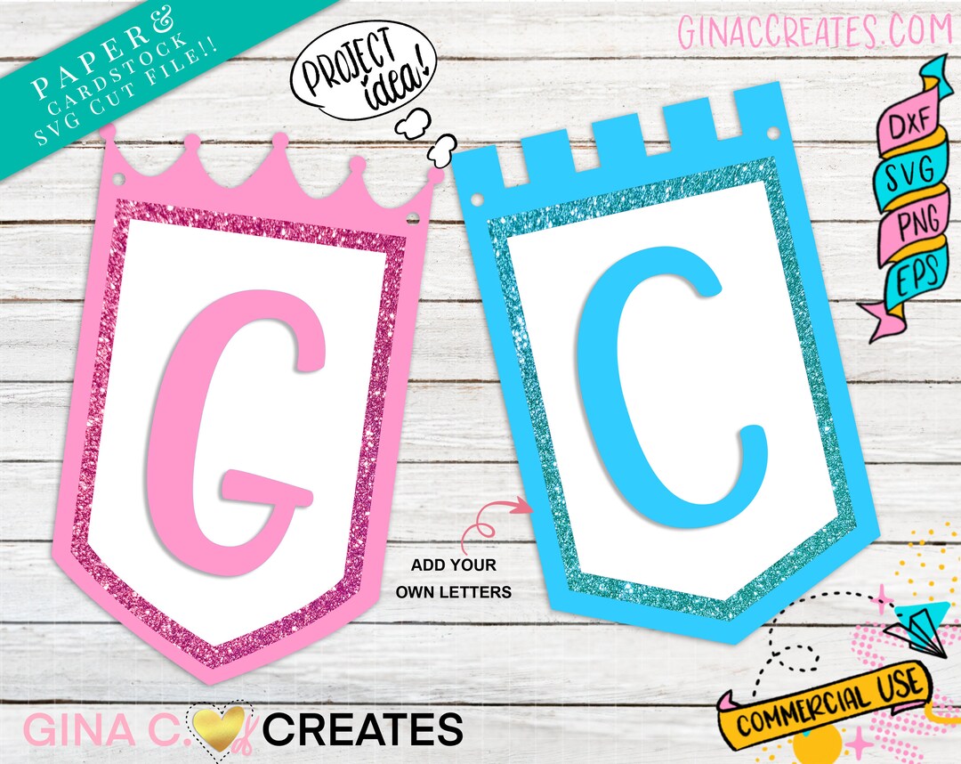 Royal Princess Banner SVG, Prince Birthday Banner SVG - Etsy