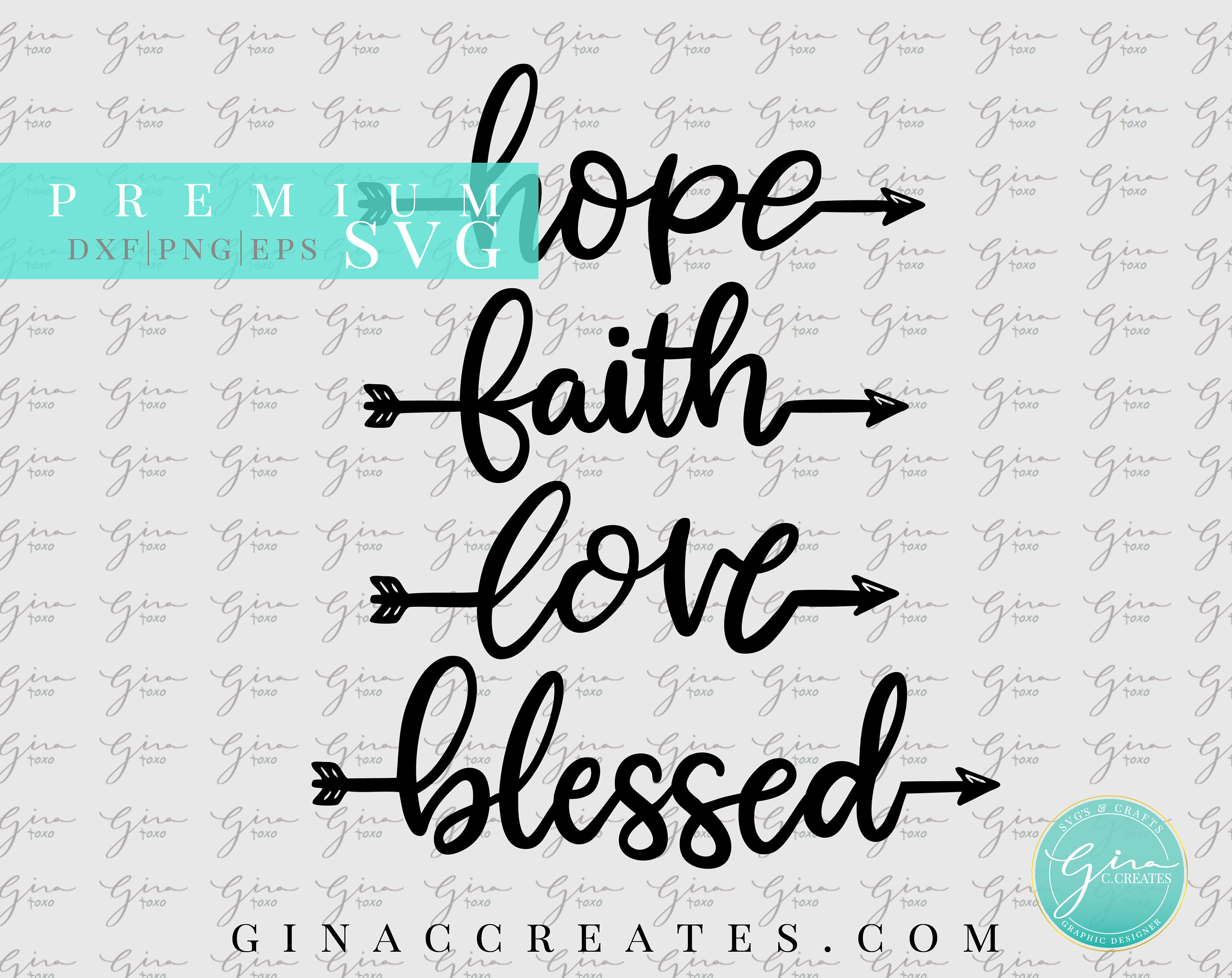 Hope, Faith Love, Blessed Arrows SVG Bundle - Etsy