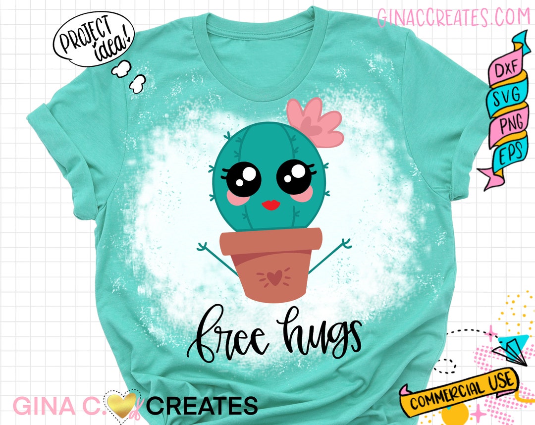 Cactus Free Hugs SVG Cut File - Etsy
