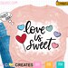 Valentine's Candy Love is Sweet SVG Cut File for Cricut - Etsy