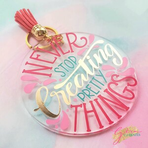 Never Stop Creating Pretty Things SVG Bundle, Bonus Color PNG - Etsy