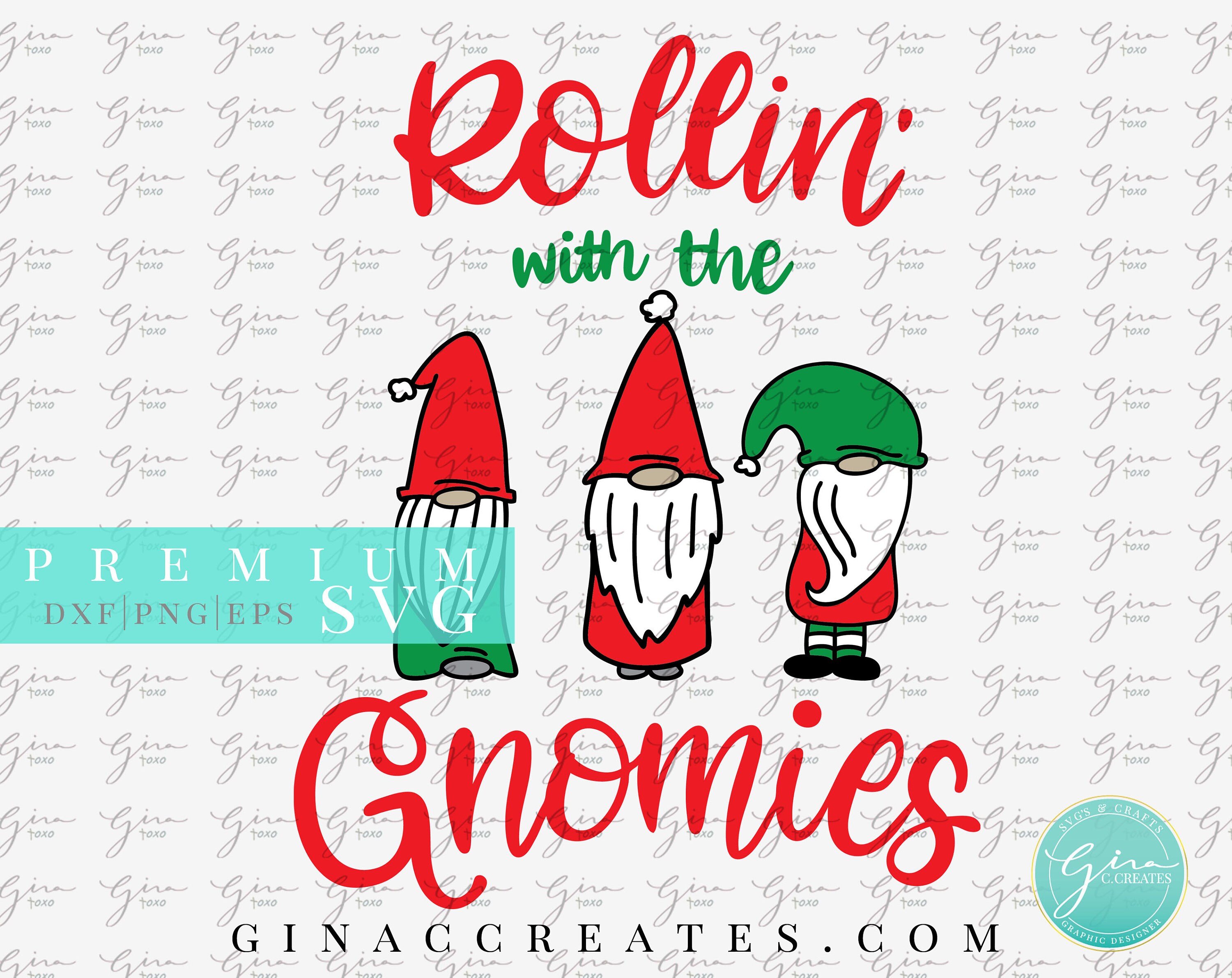 Rollin With the Gnomies SVG Bundle, Christmas SVG, Gnomes SVG, Buffalo ...