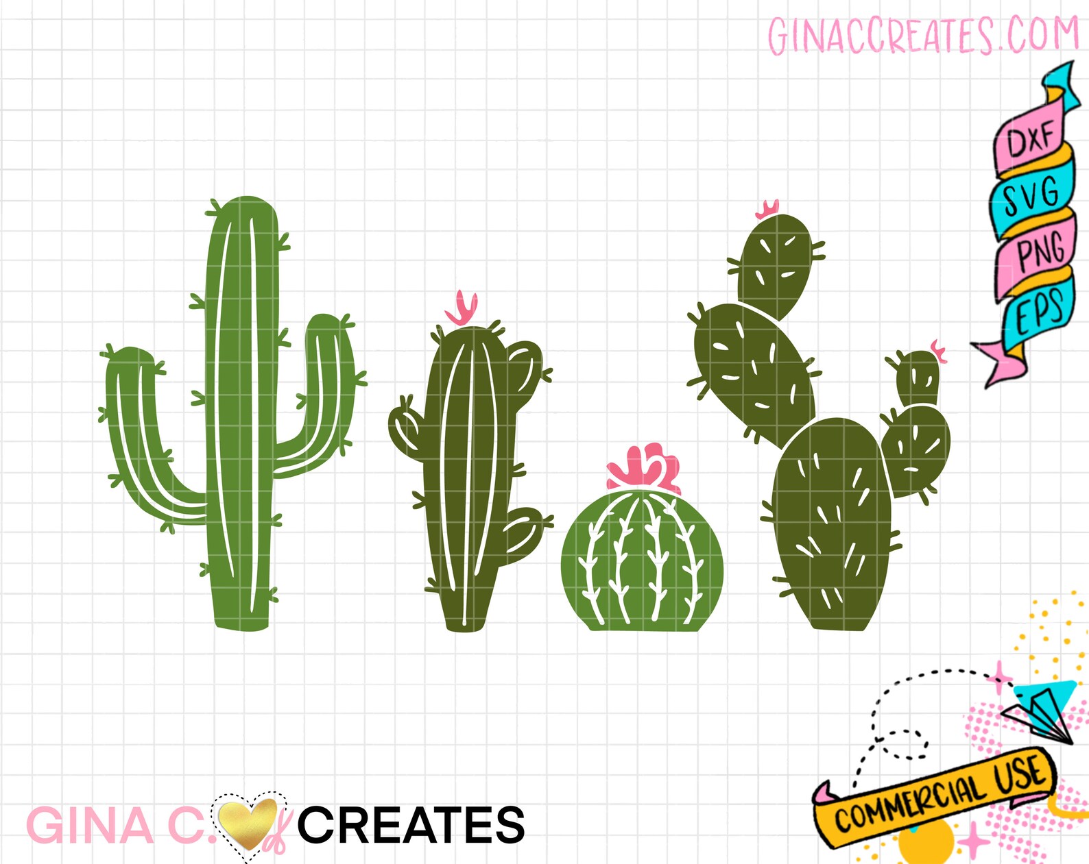 Cactus SVG Bundle Plants SVG | Etsy