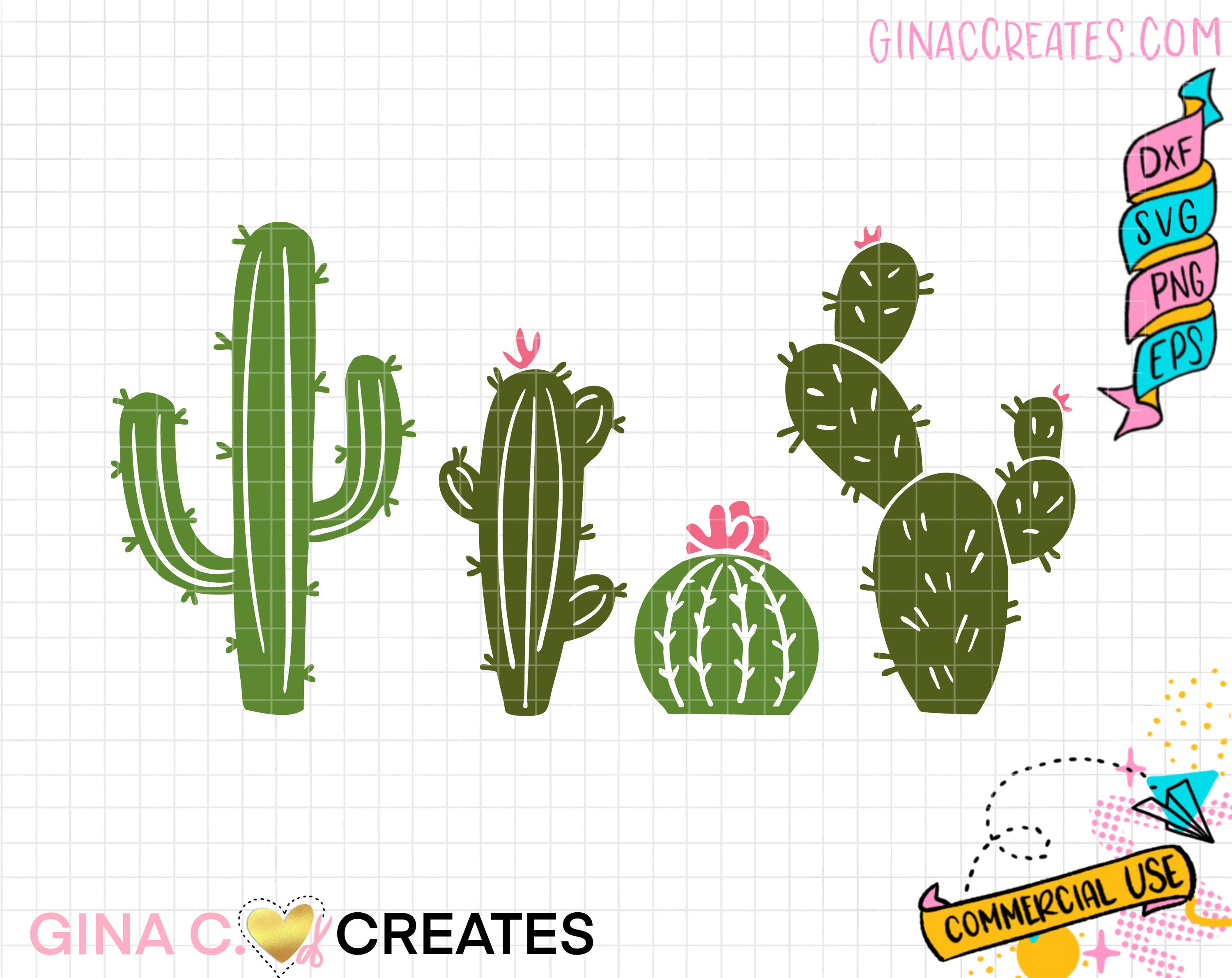 Cactus SVG Bundle, Plants SVG - Etsy