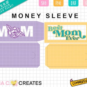 Mom Money Card SVG, Money Sleeve Template, Mother's Day SVG - Etsy