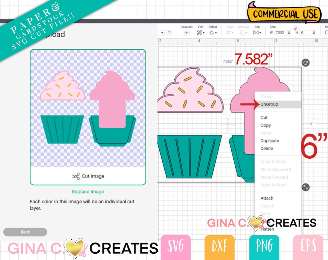 Birthday Gift Card Holder Cupcake SVG Cut File Paper Cupcake - Etsy