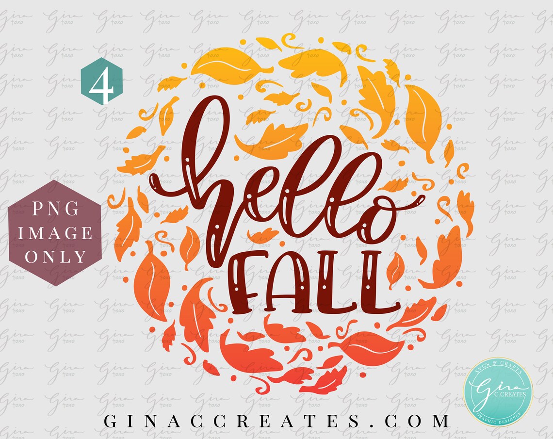 Hello Fall SVG Bundle Fall Leaves Svg Autumn Leaves Svg - Etsy
