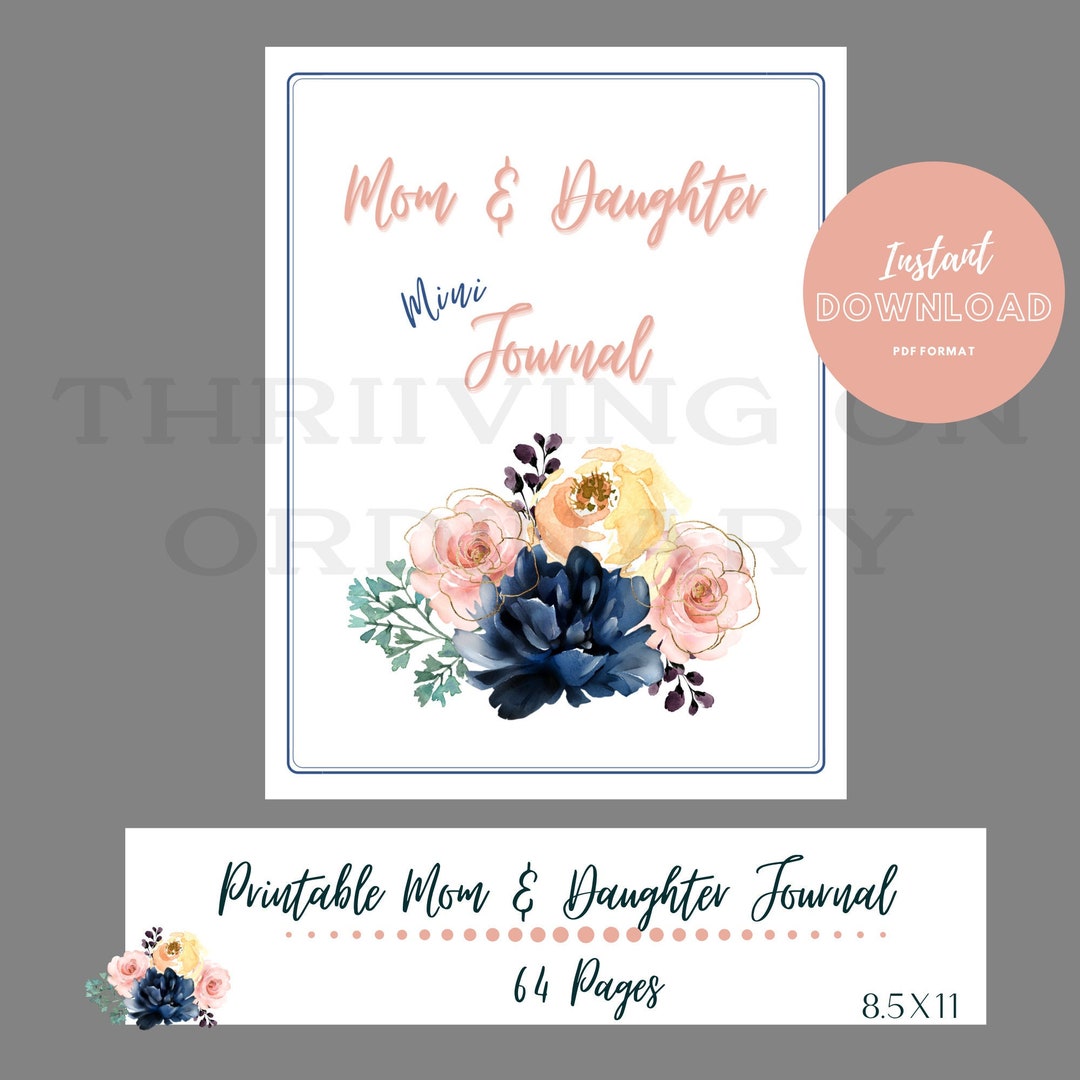 Mom & Daughter Journal, Mom and Me Journal , Mom/daughter Keepsake ...