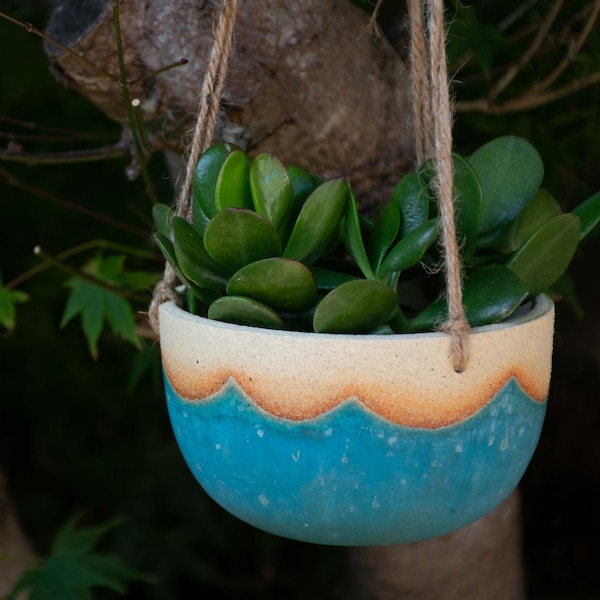 Ceramic Hanging Planter - Etsy