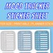 Daily Mood Tracker Sticker Sheet for Paper Planners Self Care - Etsy