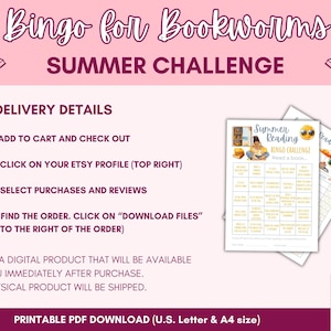 Summer Reading Bingo Challenge & Reading Log for Book Lovers TBR ...