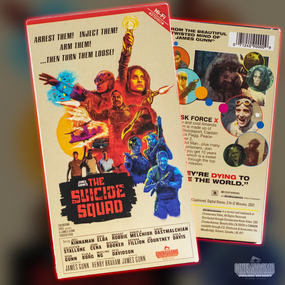 Cinemarama: the Suicide Squad VHS Slipcase - Etsy