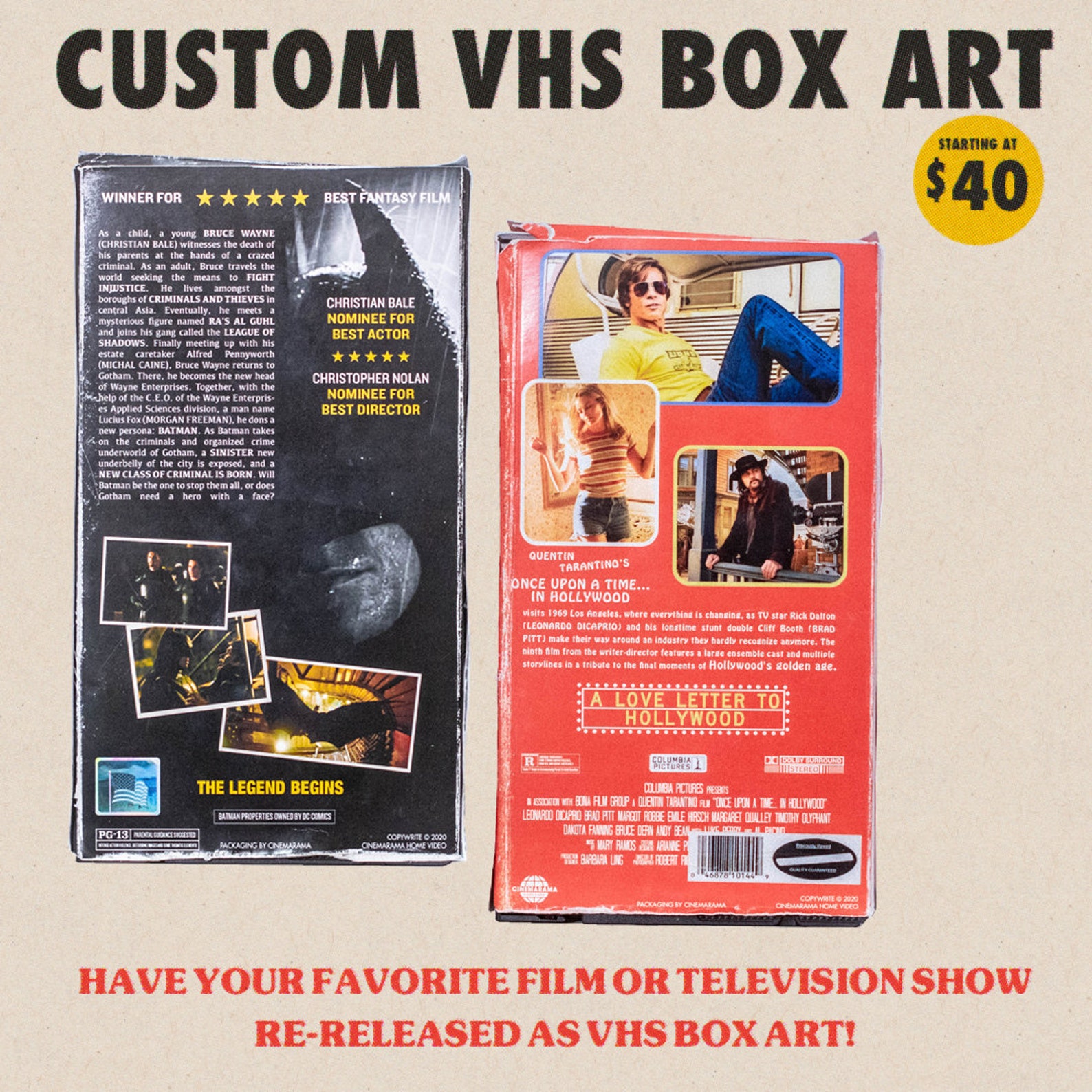Custom VHS slip case | Etsy