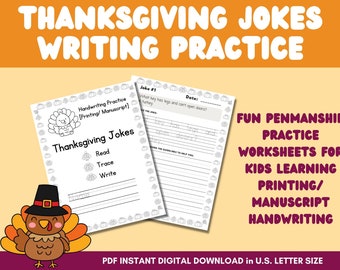 Thanksgiving Alphabet Handwriting Practice Sheets Manuscript Printing ...