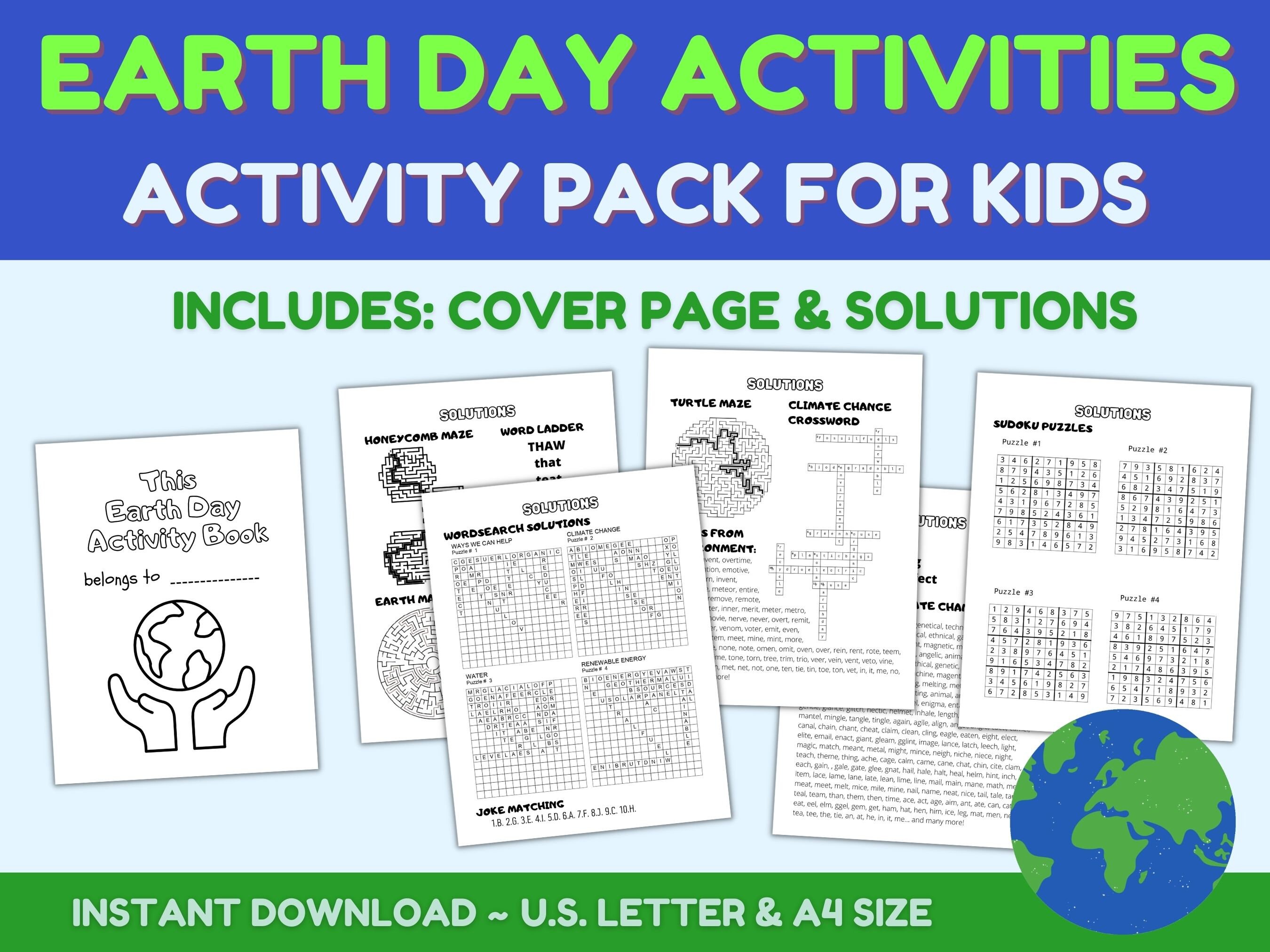 Earth Day Activity Pack Printable Download Get Kids Excited About ...