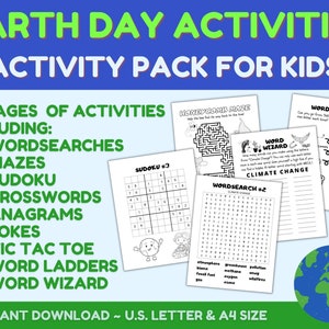 Earth Day Activity Pack Printable Download Get Kids Excited About ...