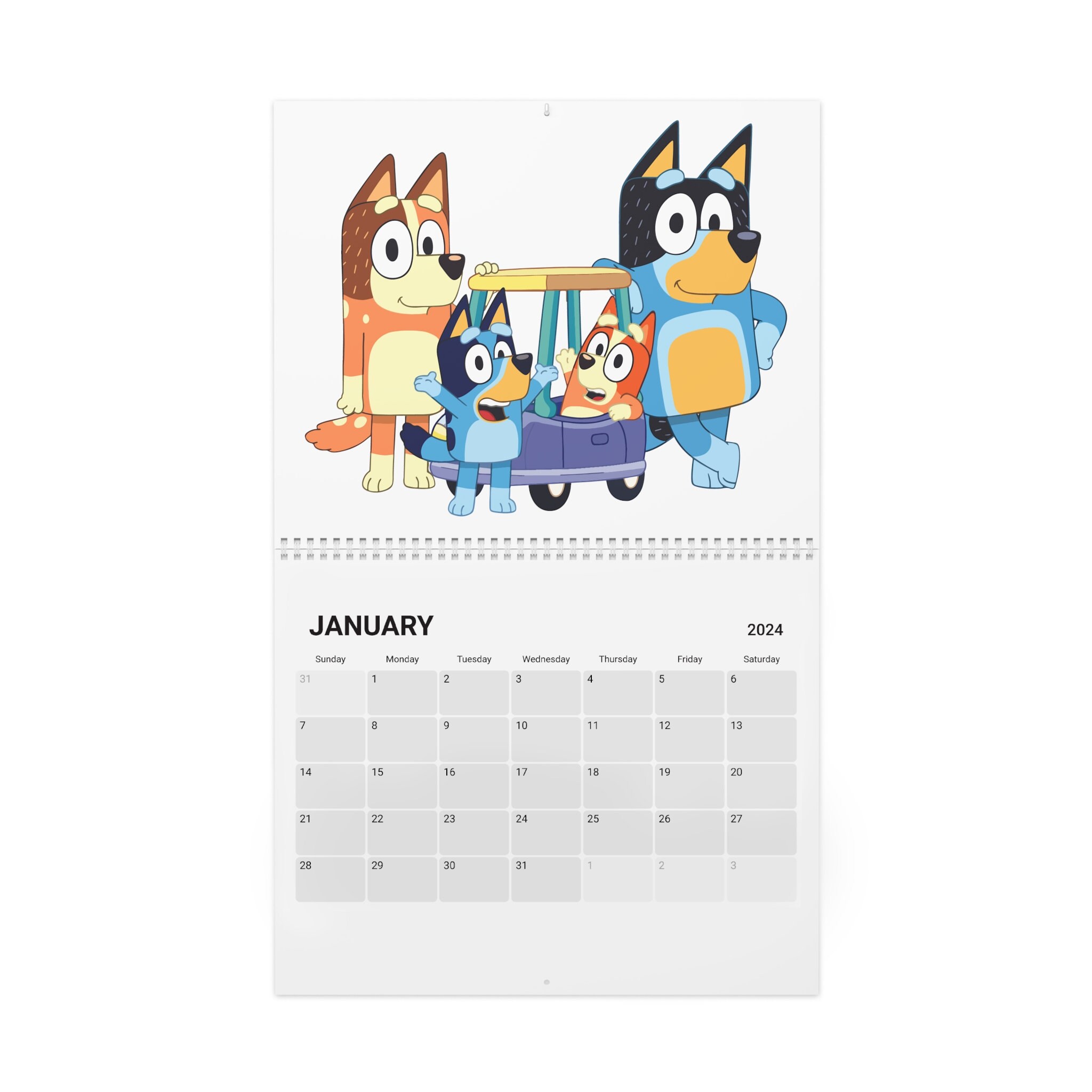 Bluey Calendar (2024) - Etsy