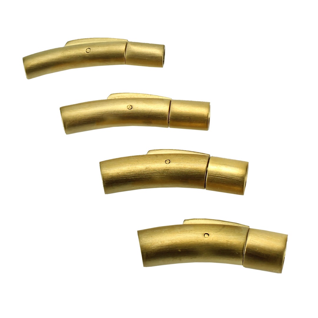 Stainless Steel Lever Pressure Closure Matt Gold Hole Ø 3,4,5,6 Mm 1/2 ...