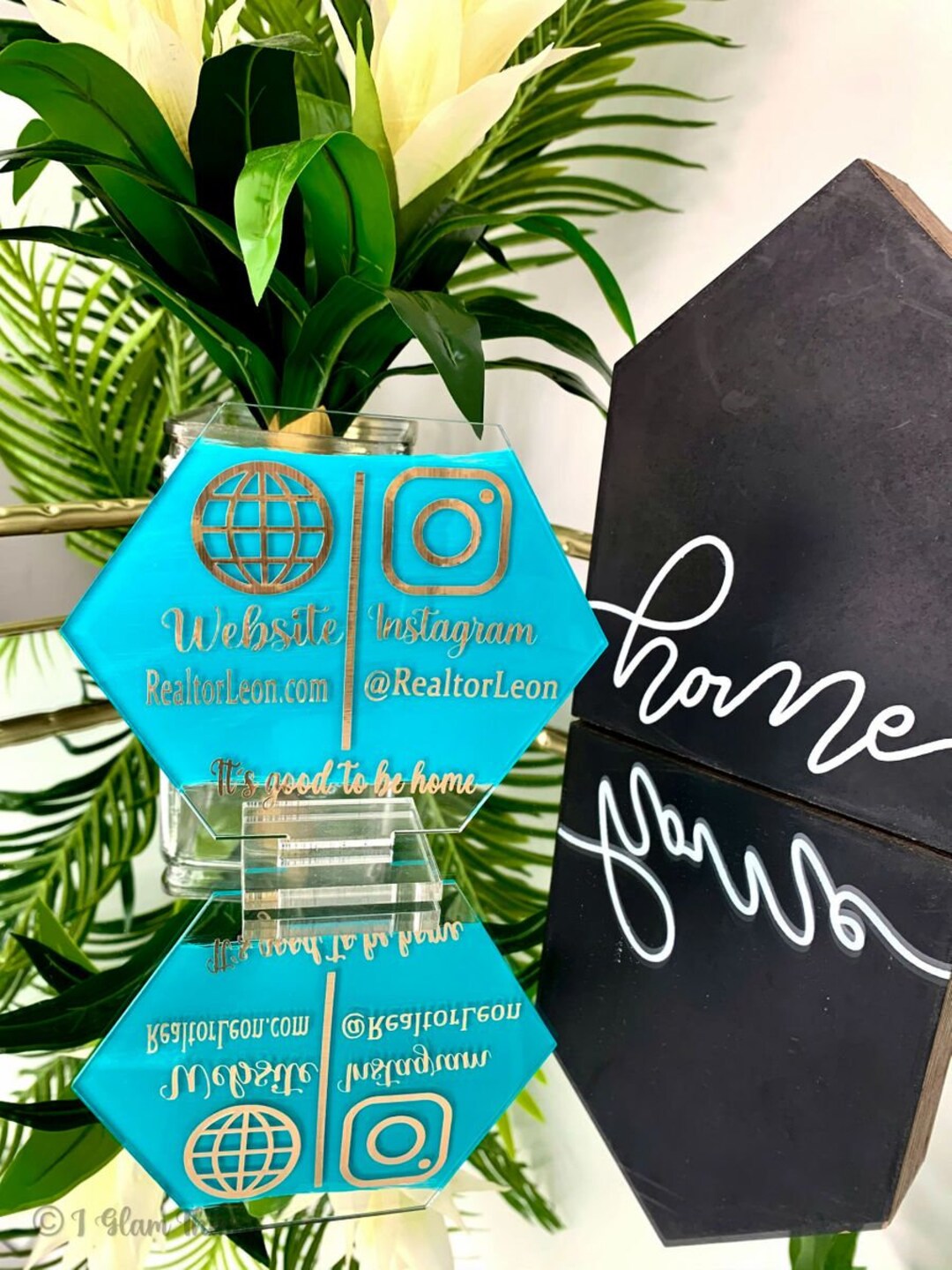 Business Social Media Sign | Instagram Sign | Website Sign | Salon Sign ...