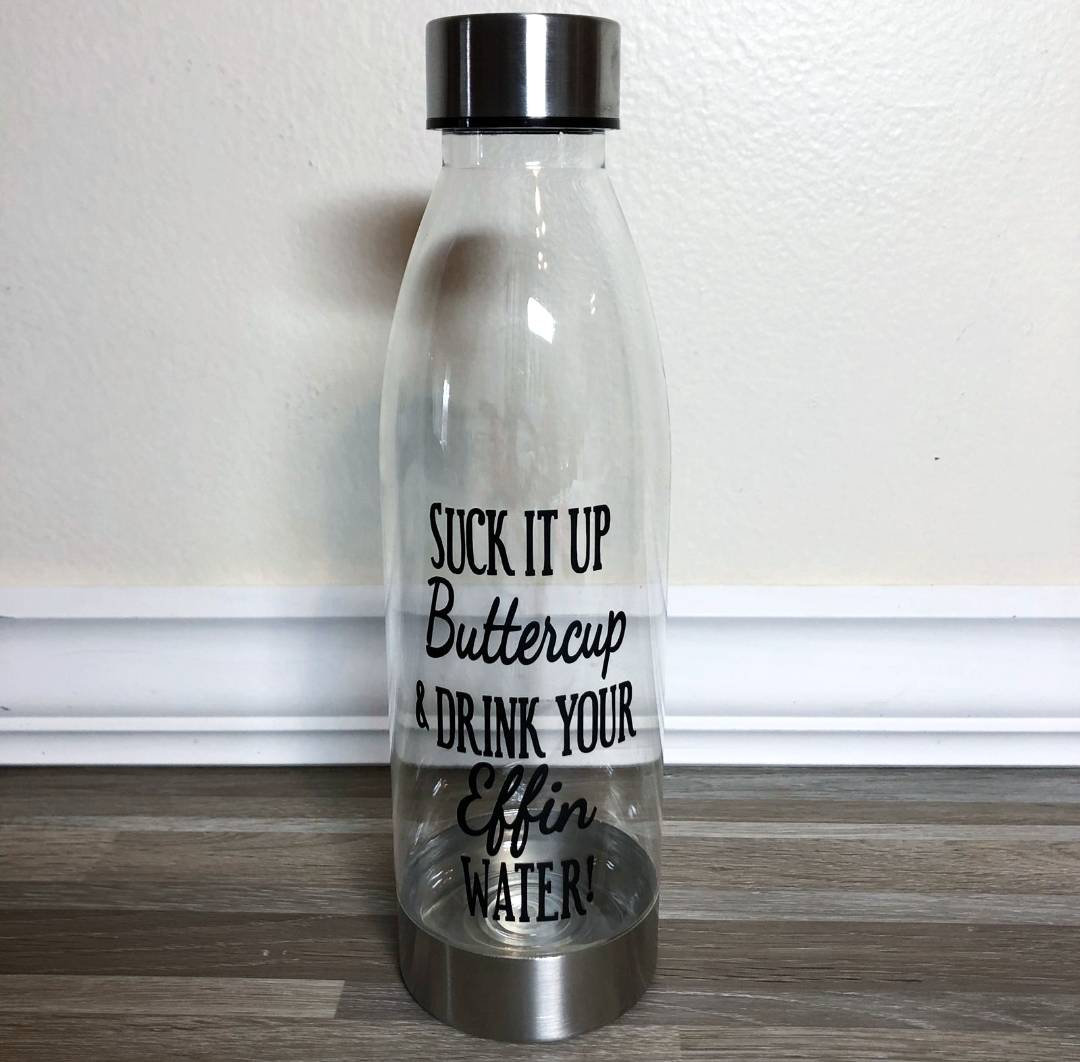 Funny Water Bottle Stay Hydrated Bottle Drink Your Effing - Etsy